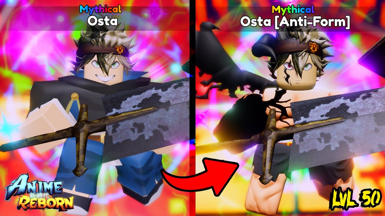 OSTA [ANTI-FORM] LVL 50 MYTHICAL UNIT SHOWCASE - ANIME REBORN - YouTube