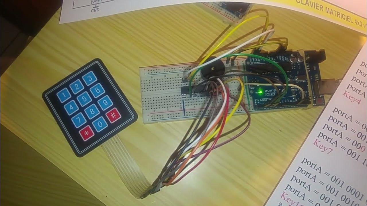 DEMO : MCP23017 - Lecture et Décodage Clavier Matriciel Keypad 4x3 v2.2 ...