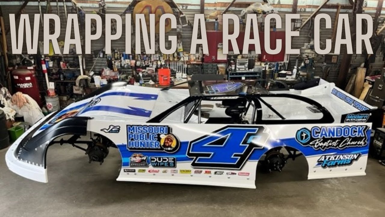 Wrapping our 2023 Late Model aka Baby Betsie - YouTube