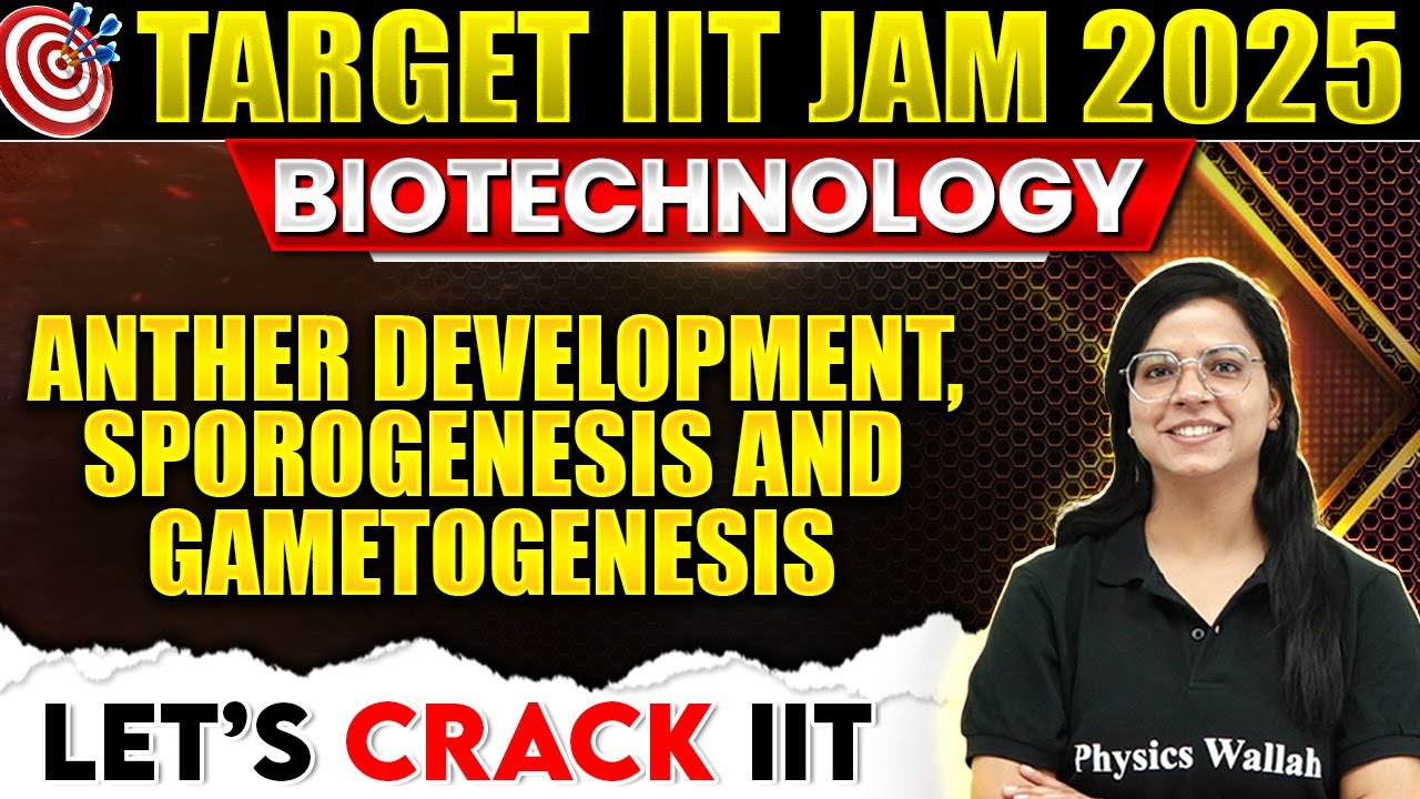 Anther Development, Sporogenesis and Gametogenesis | Plant physiology ...