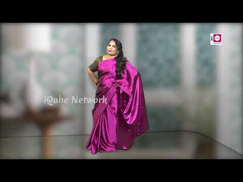 Model Expression Video Wear Pink Saree Without Bra Saree Draping Fashion