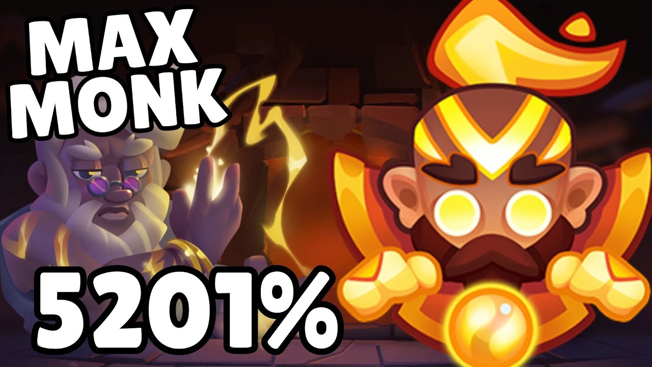 Max MONK 5,201% VS Max SPIRIT MASTER 5,373% | Rush Royale - YouTube