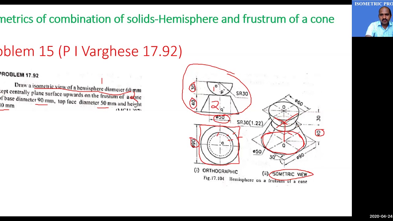 EG Isometric projection Part XVI 24 04 20 - YouTube