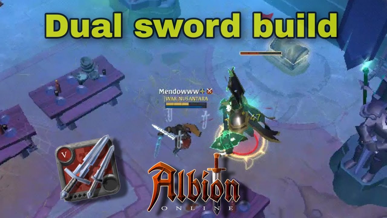 Albion online - Solo pve in mist DUAL SWORD silver maker - YouTube