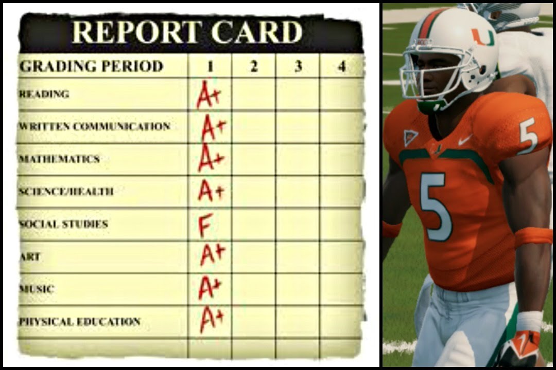NCAA Football 14 | Report Card Full Game Review - YouTube
