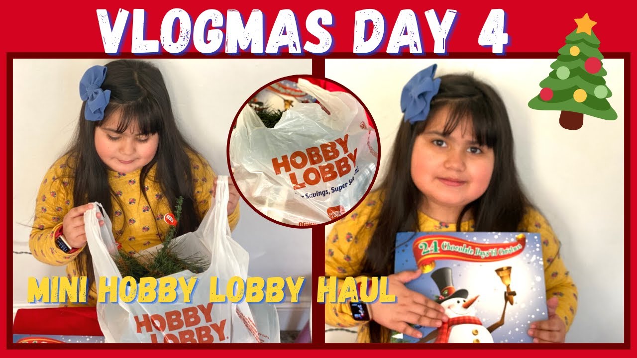HOBBY LOBBY | MINI HAUL | VLOGMAS #4 | MY SOFIAS WORLD - YouTube