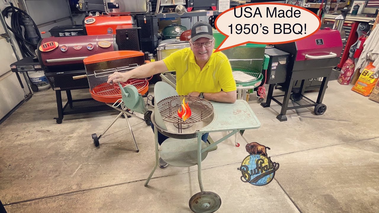 Let’s Fire Up a 70 Year Old BBQ Grill with Hand Crank Blower! / Buffalo ...