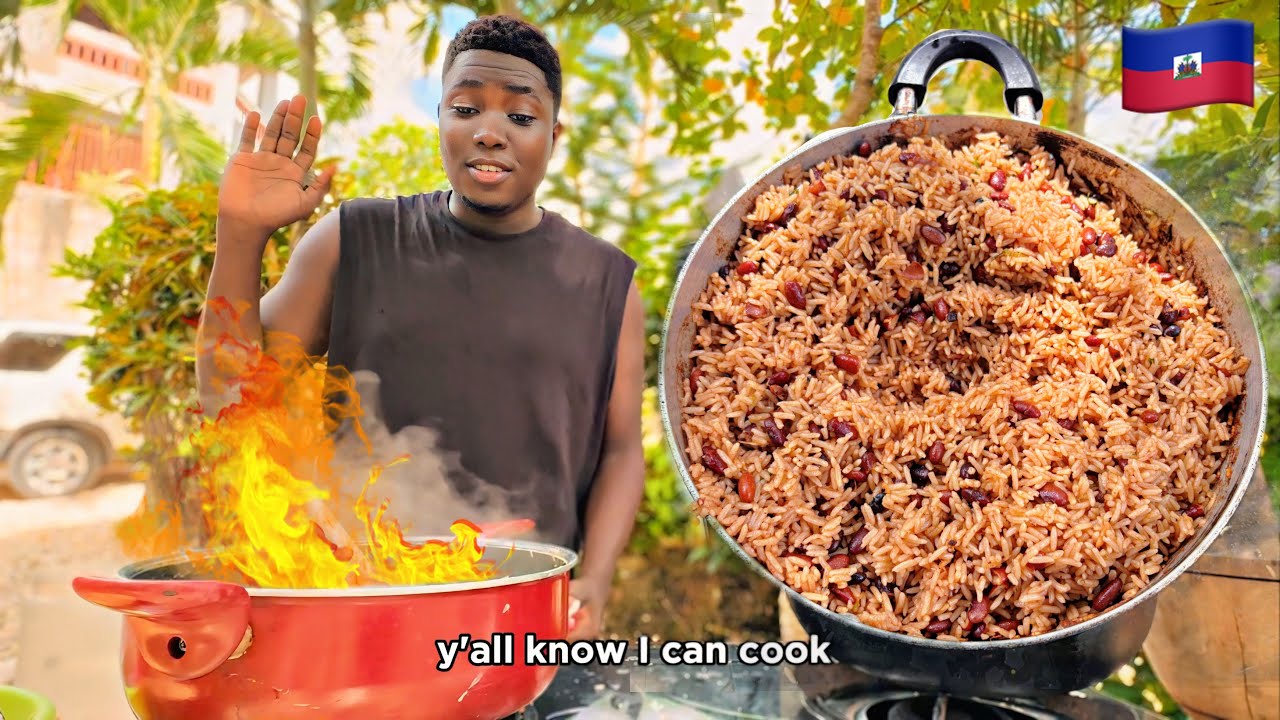 How to make Haitian Brown Rice And Beans | Gone Wrong - YouTube