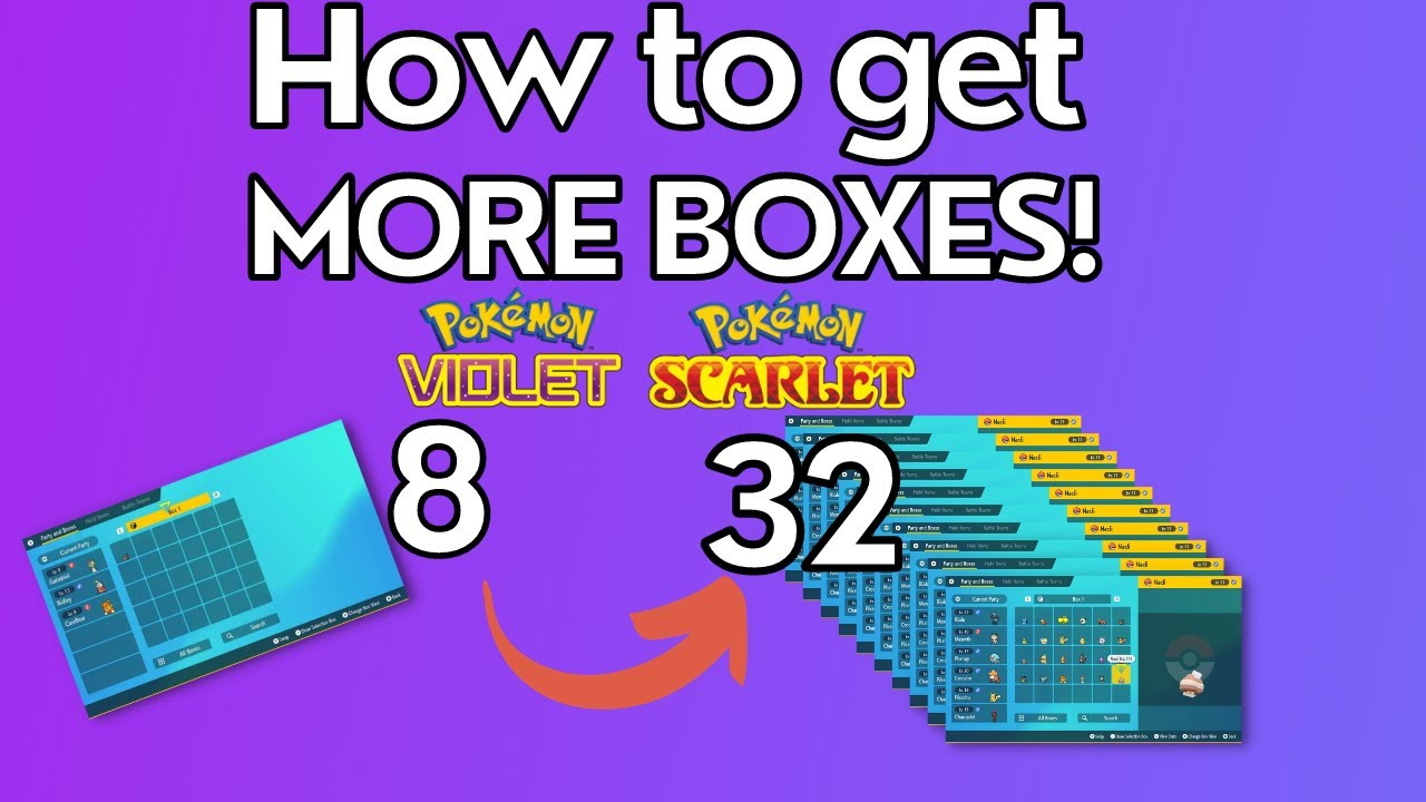 HOW to get MORE BOXES - 1 Minute Guide - Pokemon Scarlet & Violet ...