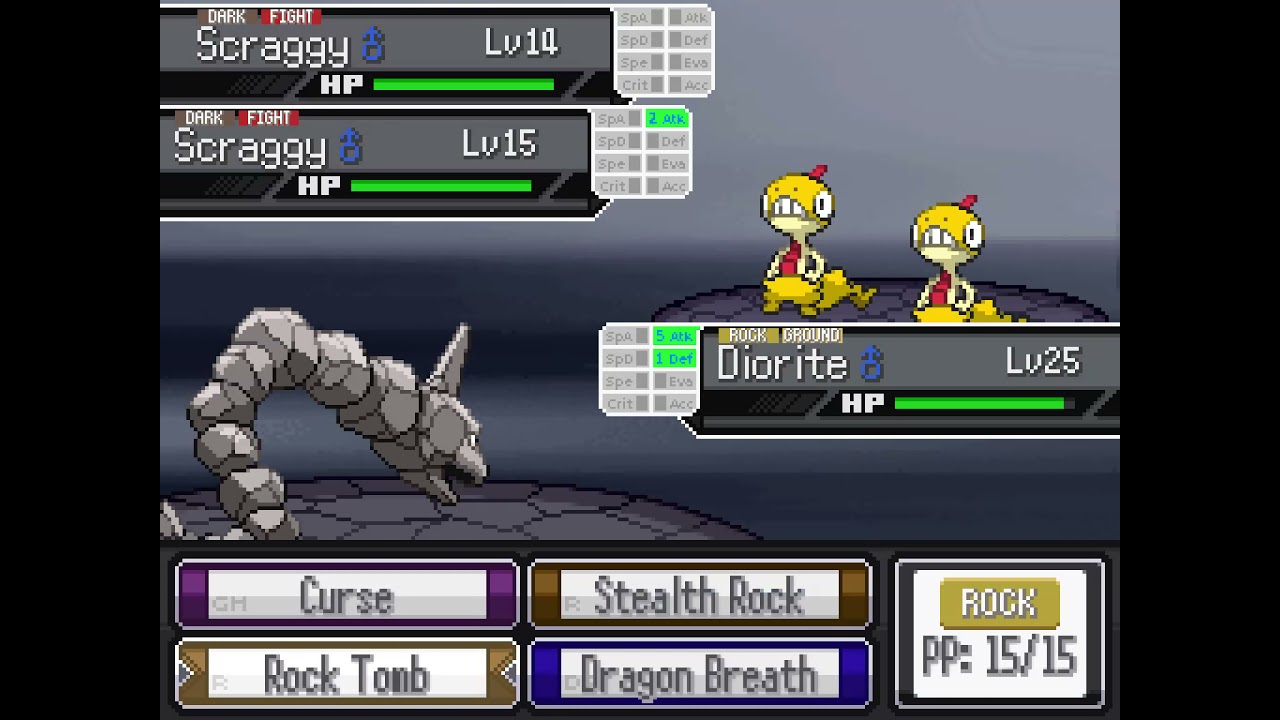 Pokemon Reborn E18 Mono Rock Vs Scrafty Gang - YouTube