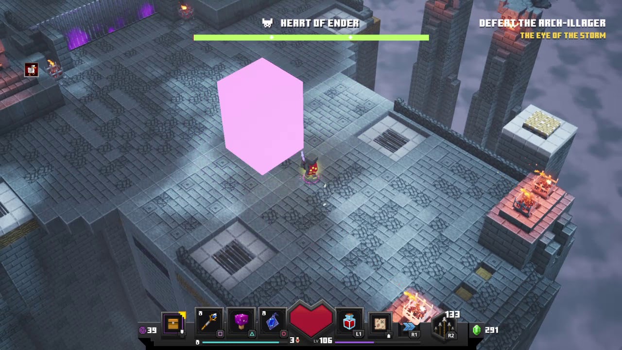 Minecraft Dungeons - No Damage Taken Archillager/Heart of Ender Run ...