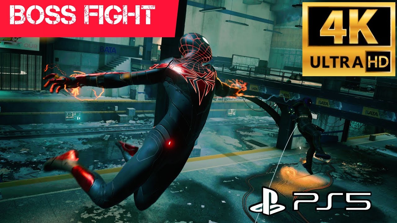 Marvel's Spider-Man: Miles Morales - Prowler Boss Fight | PS5 Gameplay ...