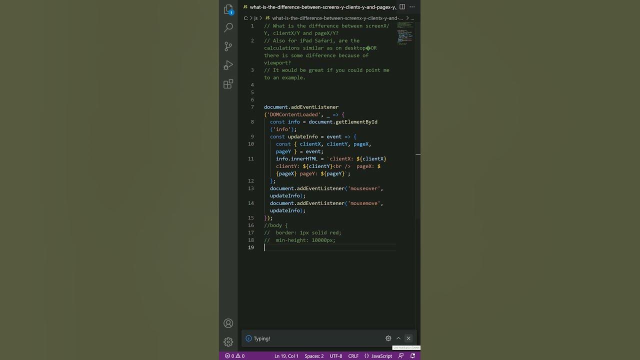 Javascript What Is The Difference Between Screenx Y Clientx Y And Pagex Y Youtube