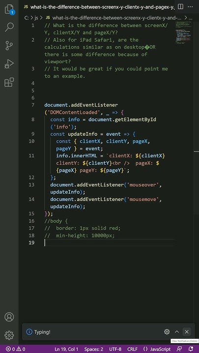 Javascript What Is The Difference Between Screenx Y Clientx Y And Pagex Y Youtube