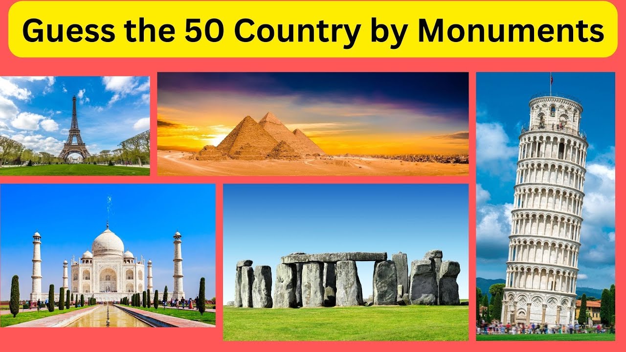 🌎 Guess the Country by its Monument 🤔🧠 Guess The Country By Its Famous ...