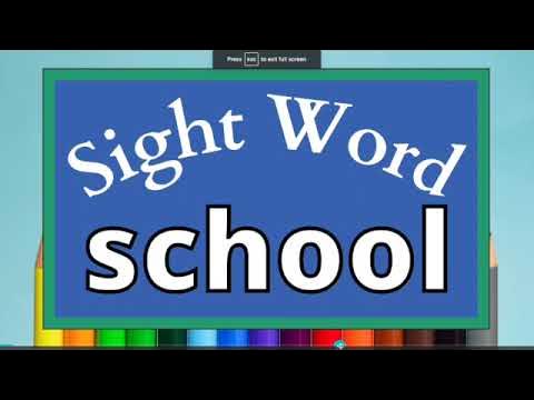 School Sight Word. Independent Learning. Reading Practice. - YouTube