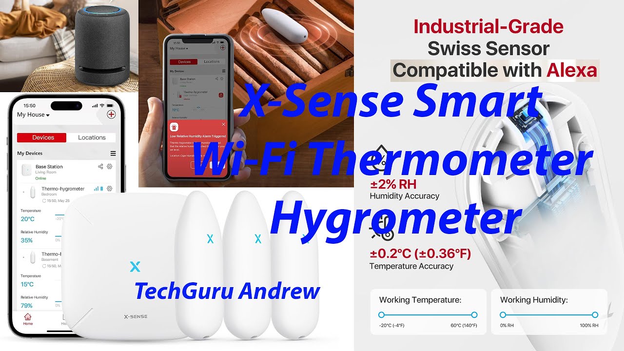X-Sense Smart Wi-Fi Thermometer Hygrometer - YouTube