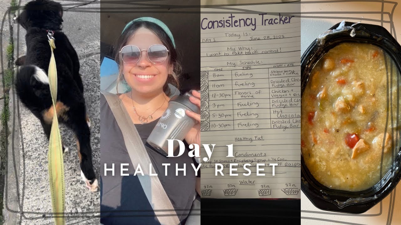 DAY 1 // 30 DAY HEALTHY RESET // WHAT I EAT IN A DAY TO LOSE WEIGHT ...