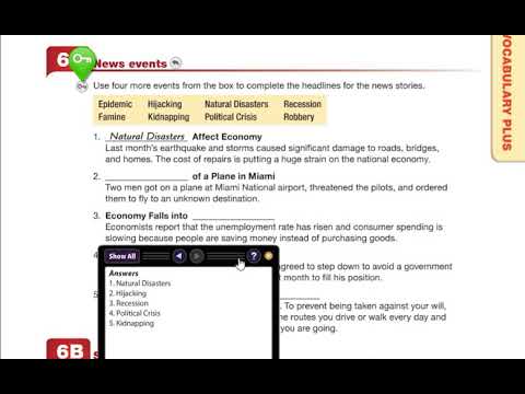 Passages 1: Vocabulary 6A and 6B - YouTube