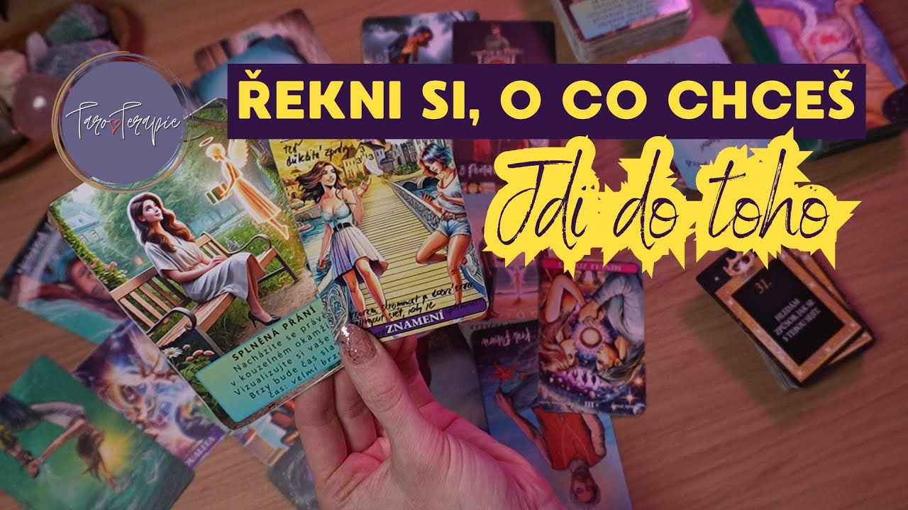 Řekni si, o co chceš a jdi do toho ♥ #taroterapie #tarot #vykladkaret # ...