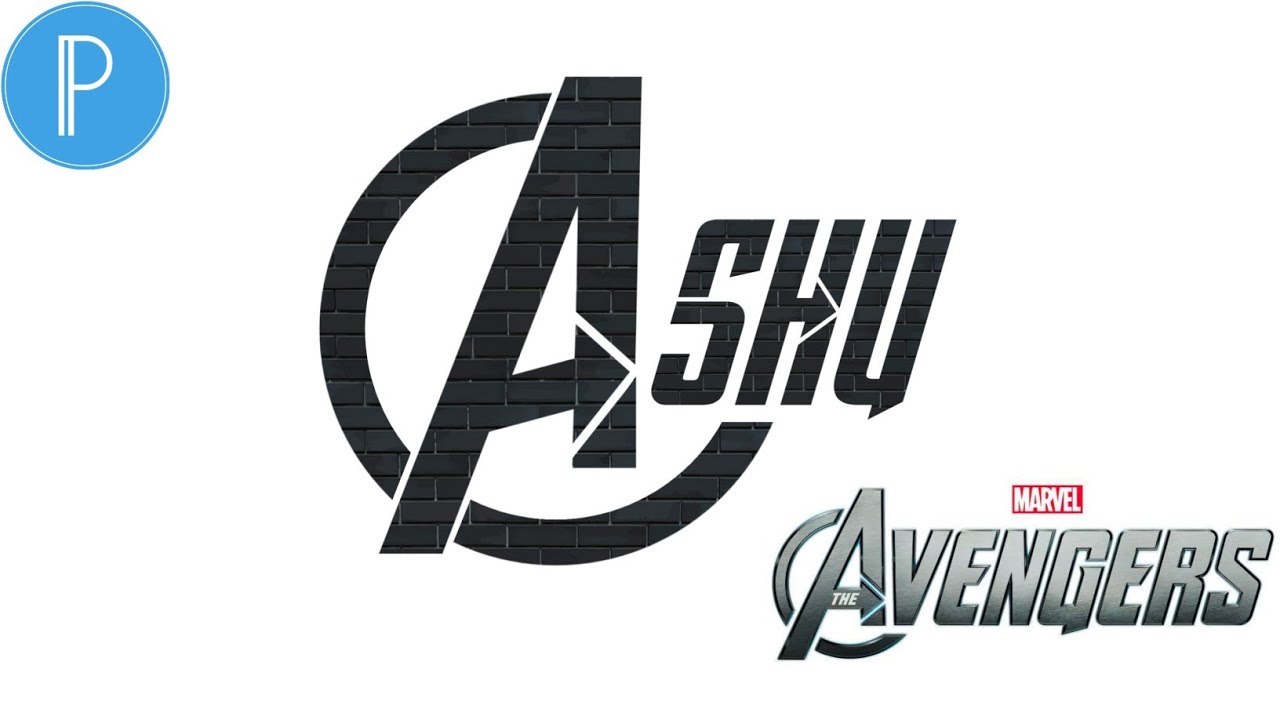 logo kaise banaye | Avengers like professional logo design in pixellab ...
