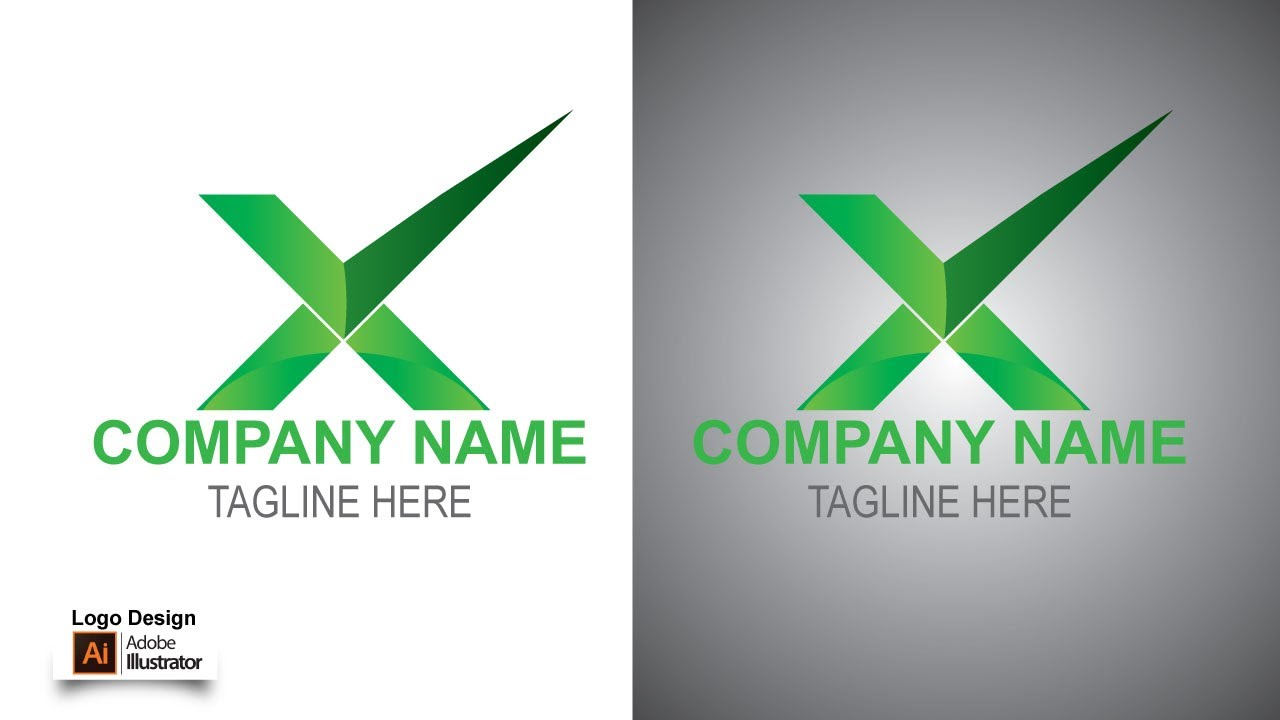 letter logo | Design a letter logo in adobe illustrator - YouTube