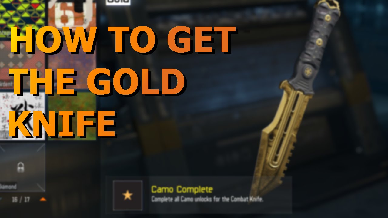 GOLD KNIFE: EASY STEPS ON BO3! - YouTube