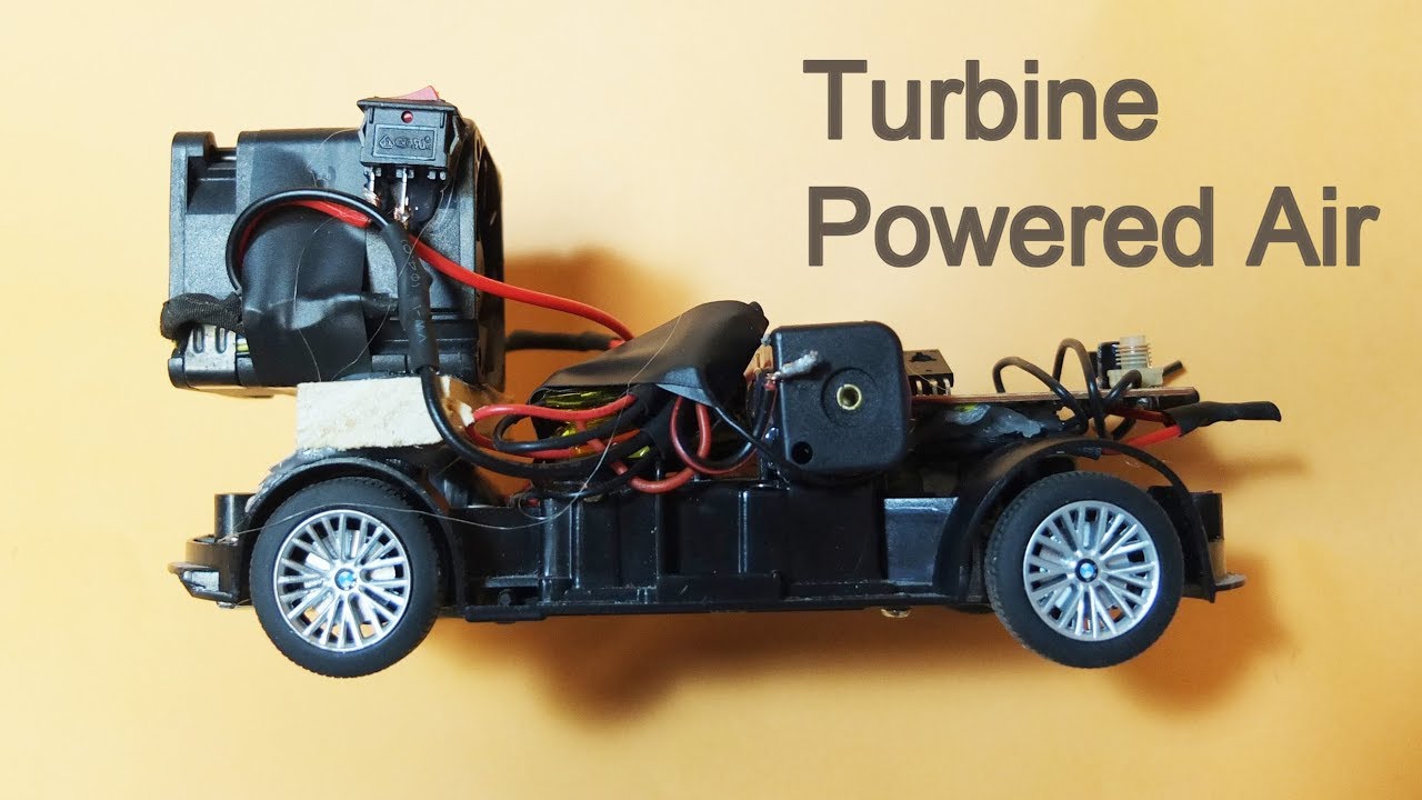 DIY Turbine Powered Air RC Car - Using Server Cooling Fan - YouTube
