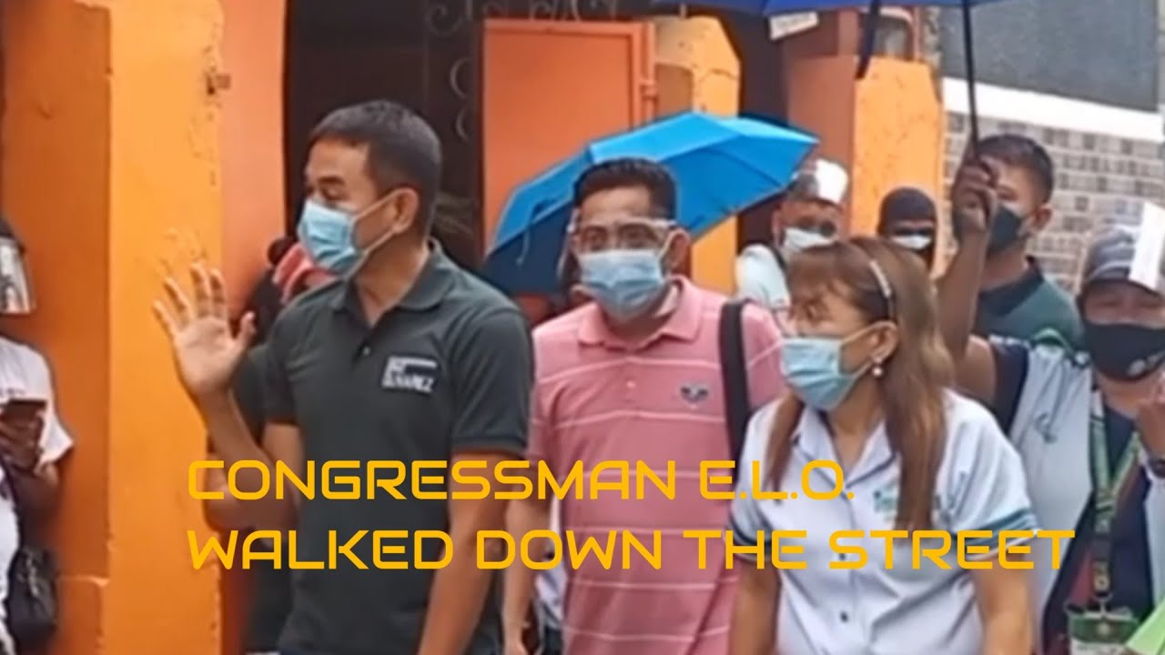 PARAÑAQUE CONGRESSMAN | ERIC L. OLIVAREZ | WALKED DOWN THE STREET ON ...