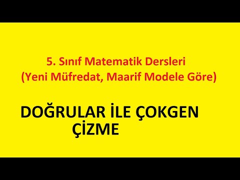 Doğrular ile Çokgen Çizme - 5. Sınıf Matematik Dersleri