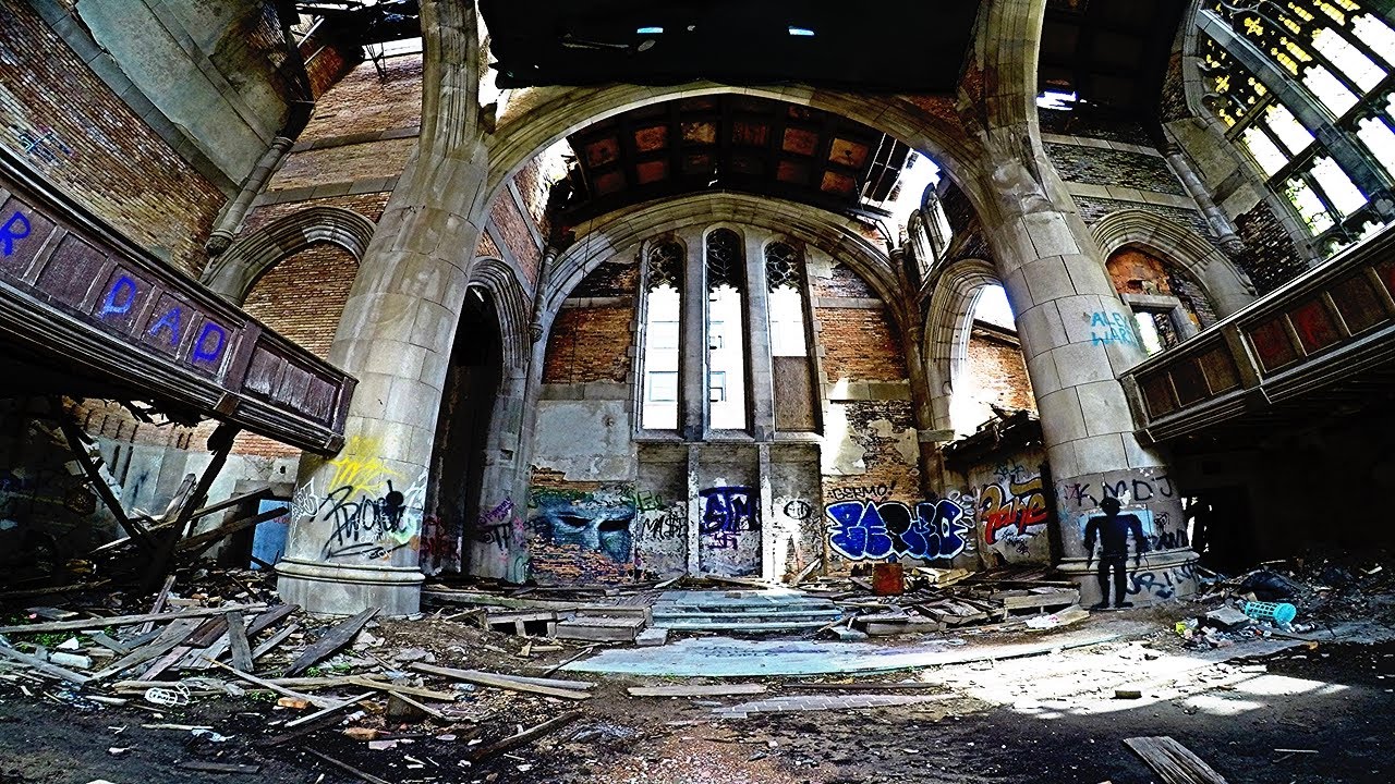EXPLORE FAMOUS! ABANDONED Cathedral in USA URBEX PLACES - YouTube