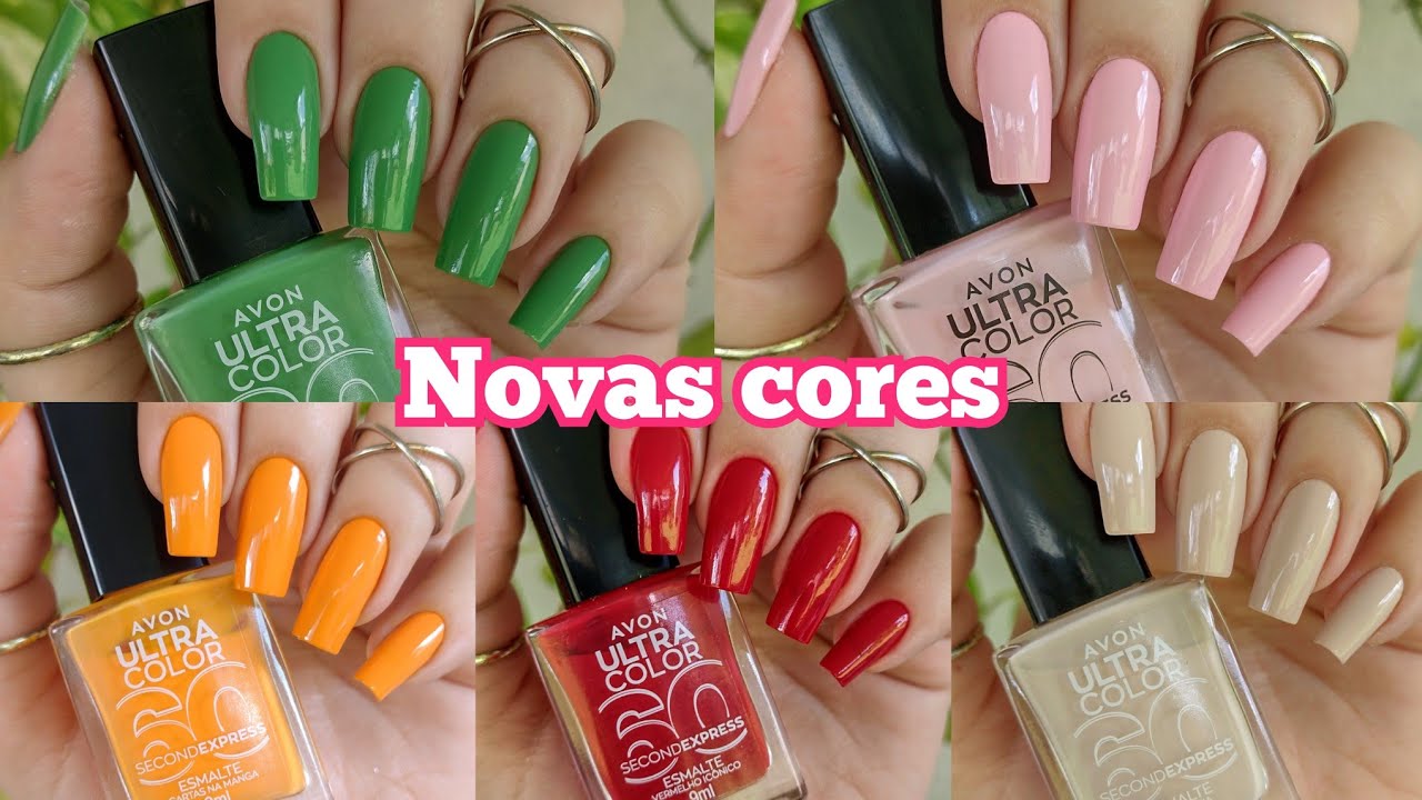 ESMALTE AVON ULTRA COLOR 60 SECONDEEXPRESS NOVAS CORES/ COMPARAÇÃO DE ...