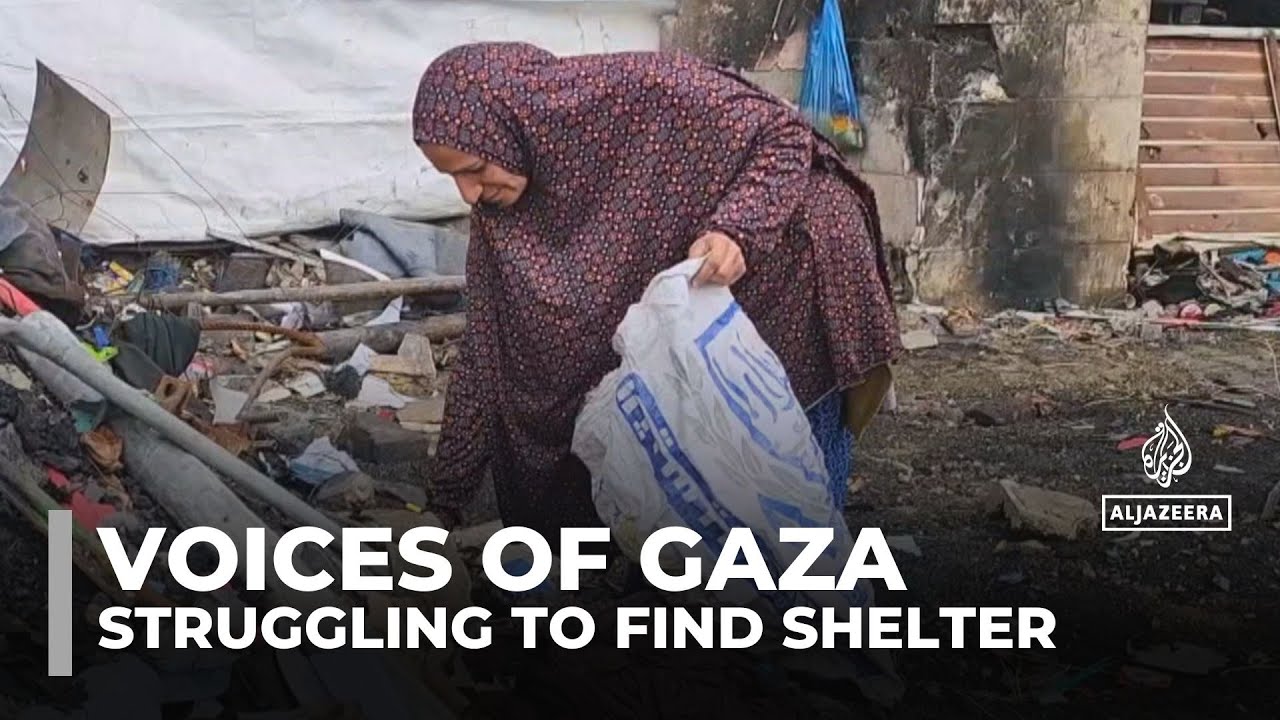Gaza woman's struggle for shelter amid devastation and loss - YouTube