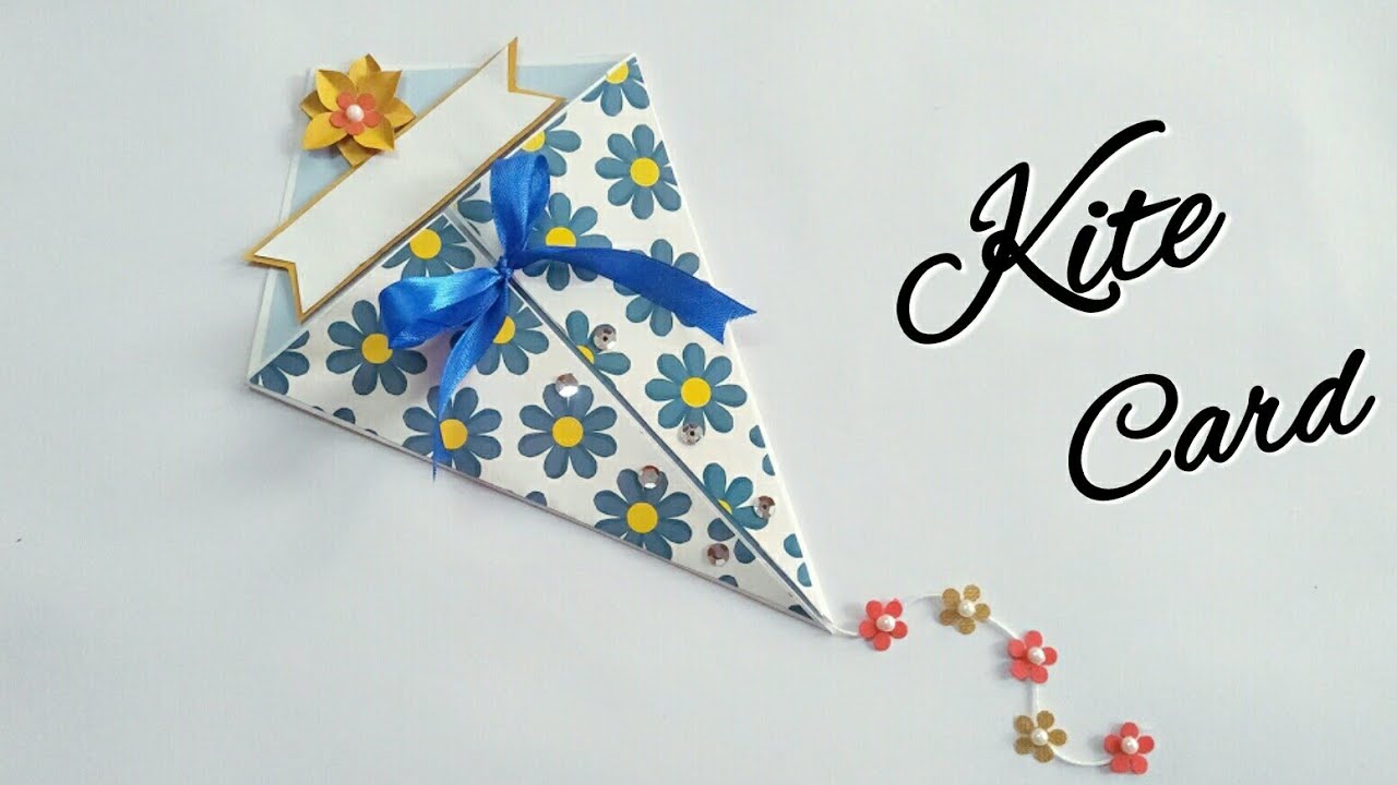 DIY Kite Card/ How to make Kite Card for Kids/ Kite Fold Card Tutorial ...