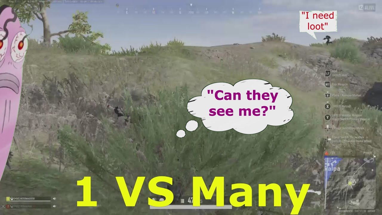 1 VS Many Taking on Squads in PUBG - YouTube
