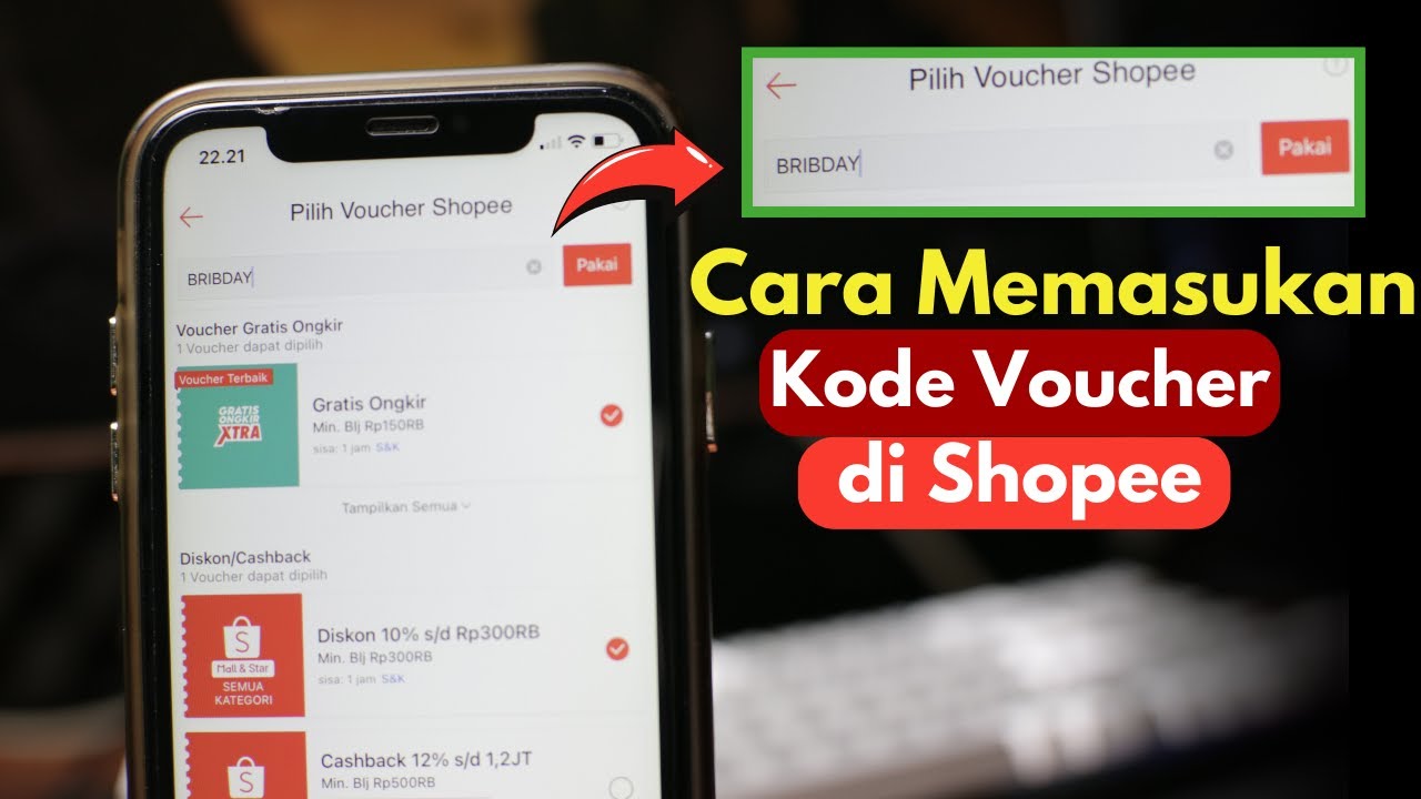 Cara Memasukan Kode Voucher Shopee - YouTube