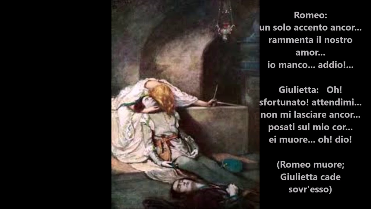 "I Capuleti e i Montecchi" finale il duetto Romeo Giulietta - YouTube