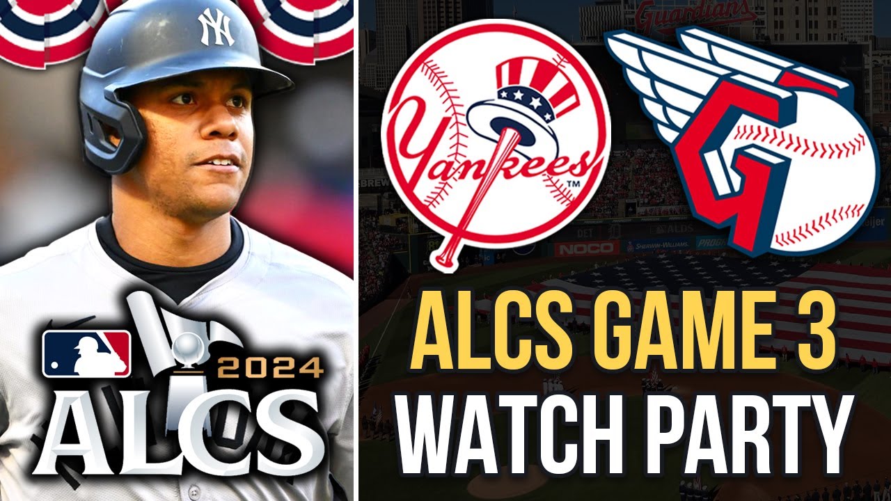 YANKEES @ GUARDIANS WATCH PARTY | ALCS GAME 3 - YouTube