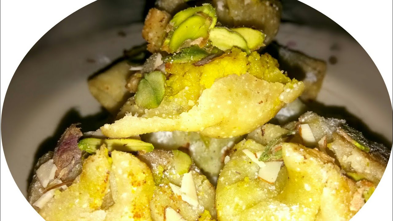 Khaja sweets/how to make khaja very easy/Hamida kichen - YouTube