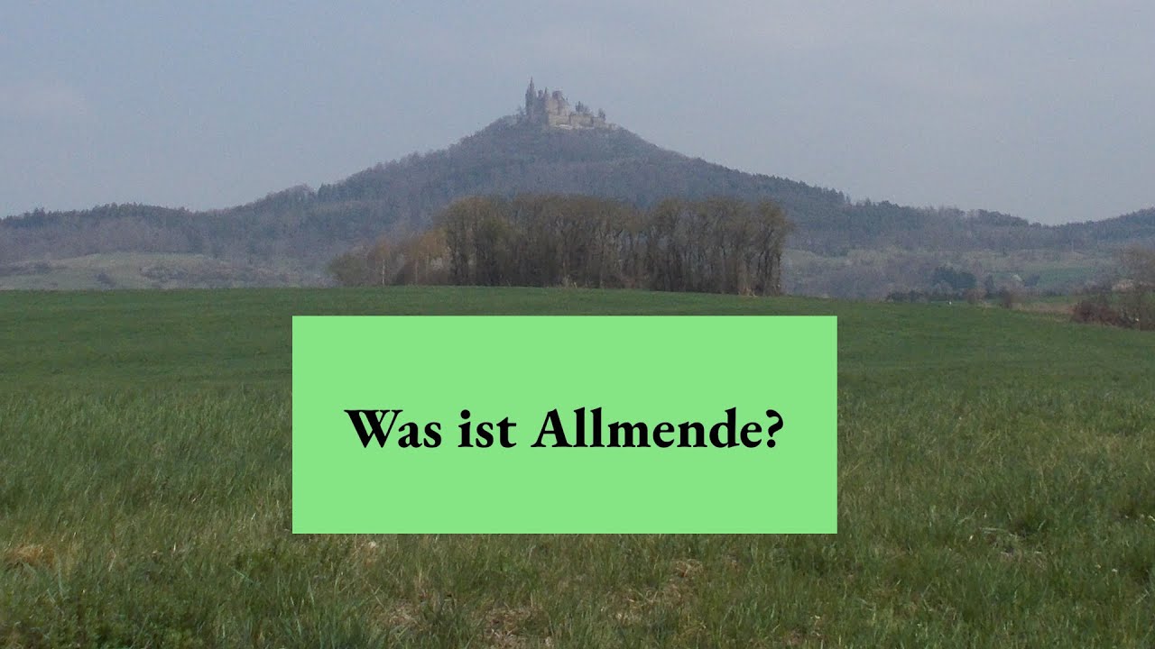 Was ist Allmende? - YouTube