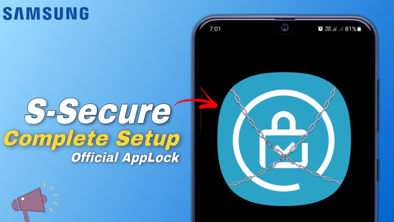 How To Setup S-Secure in Samsung Devices🔥| Official AppLock For Samsung ...
