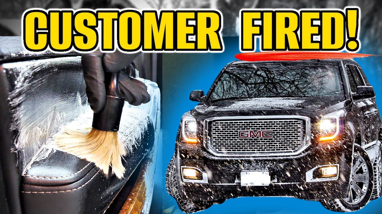 Customer Never Welcomed Back! Car Detailing A Trashed Yukon Denali ...