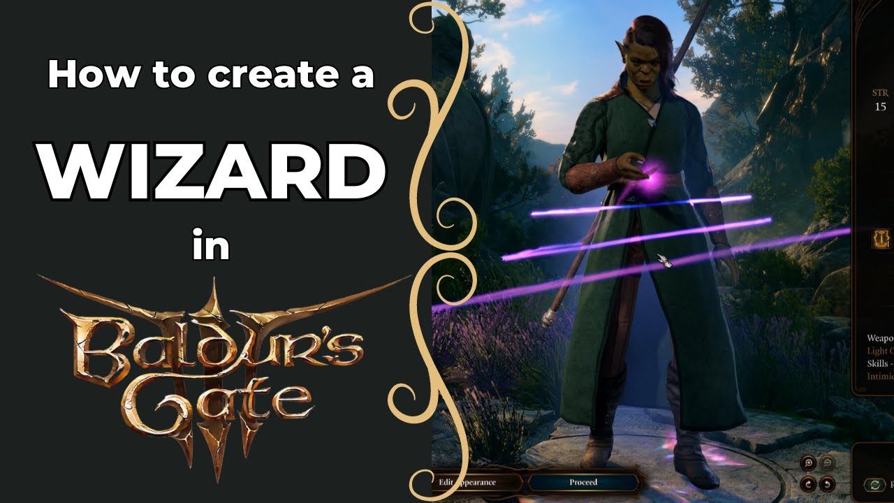 How to create a Wizard in Baldur's Gate 3 - YouTube
