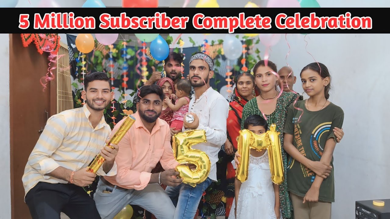 5 Million Subscribers Celebration 🥳🎉 | Half Siblings - YouTube