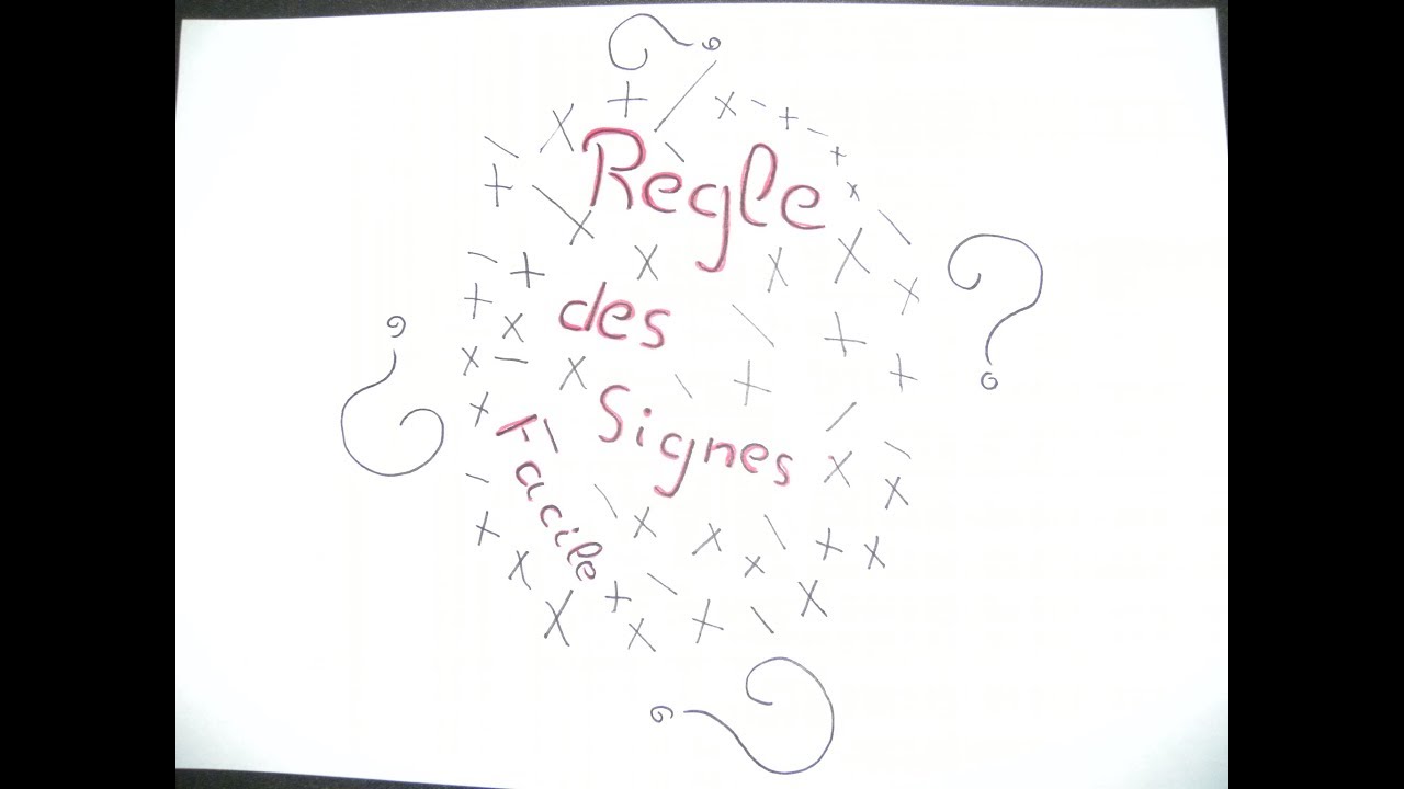 La règle des signes, méthode ultra simple (multiplications et divisions ...