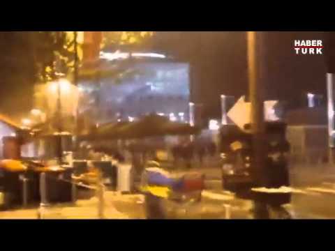 Paris'teki dehşet anları amatör kamerada