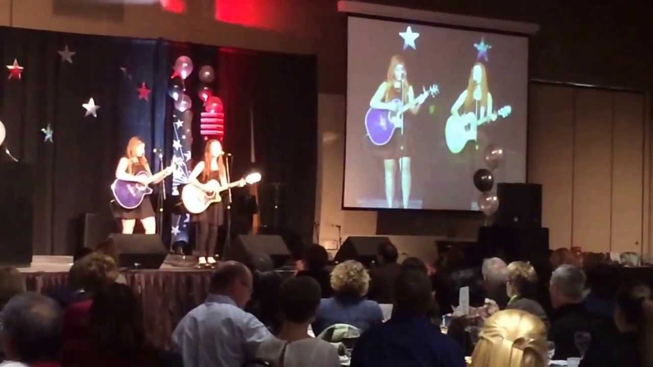 Brittany & Haley performing at the Bright Stars Faceoff benefit for ...