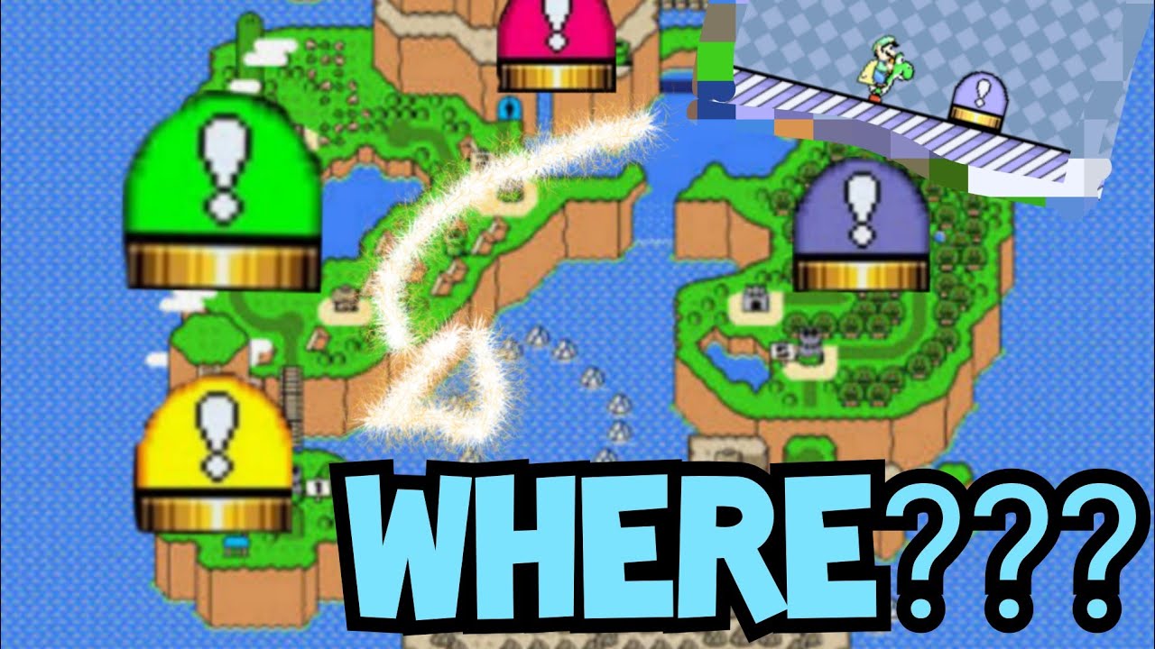 Location of all the four switch buttons (Tutorial) - Super Mario World ...