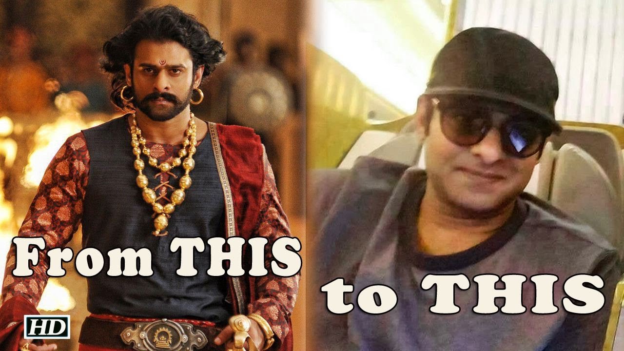 Baahubali NO MORE, Prabhas goes clean shave! - YouTube