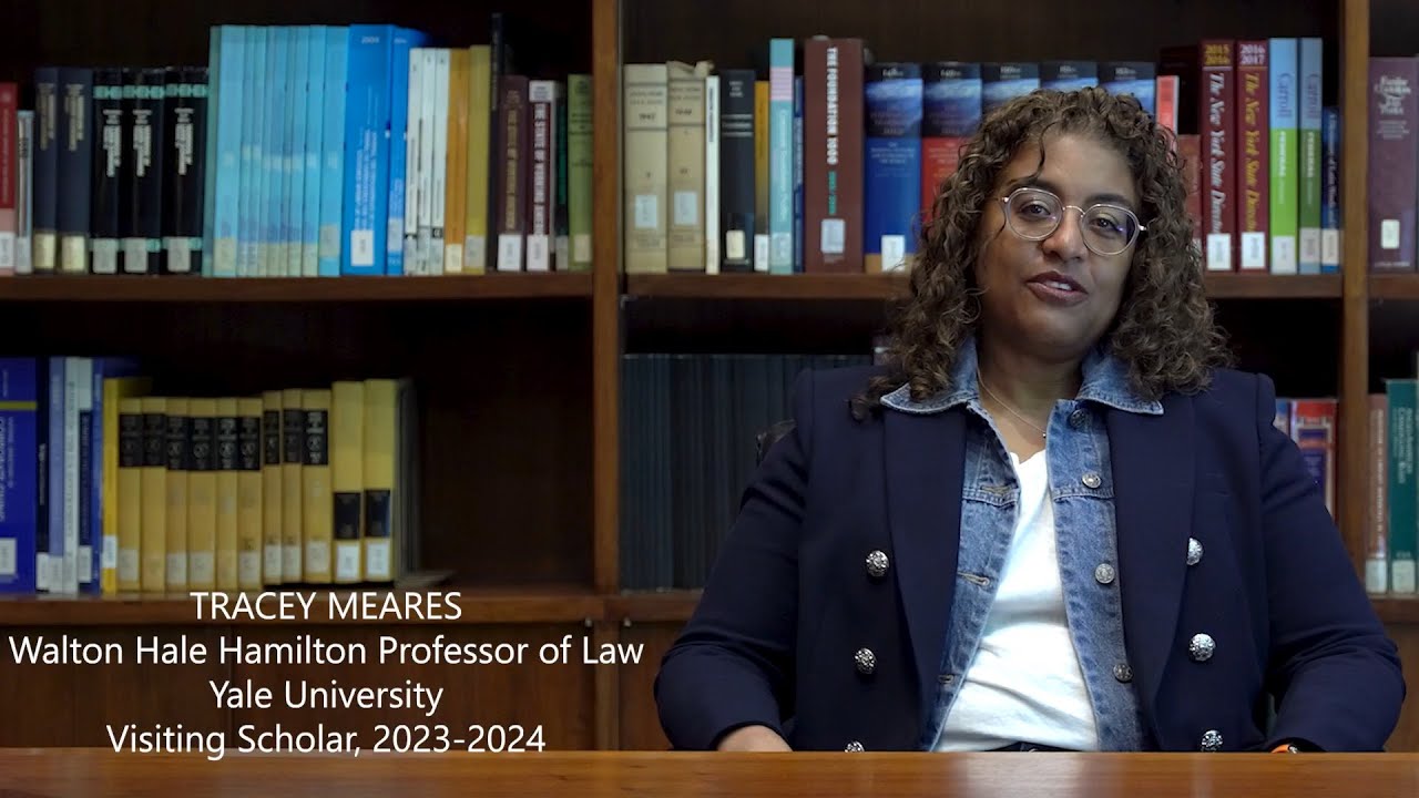 Tracey Meares, Visiting Scholar, 2023-2024 - YouTube